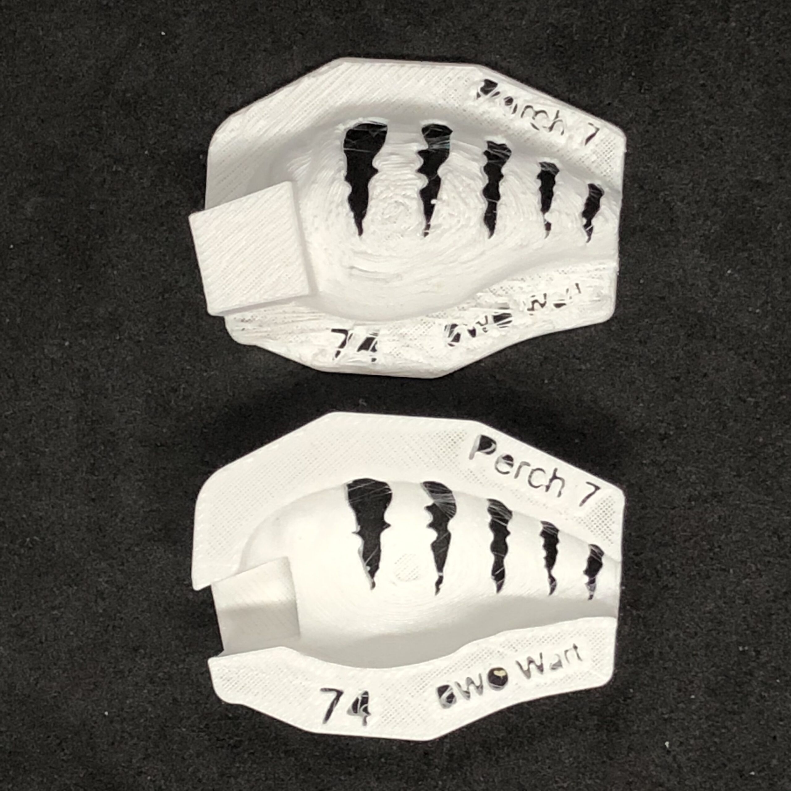 Wart Perch 7 Stencil Lure Stencils> Backwater Outfitting