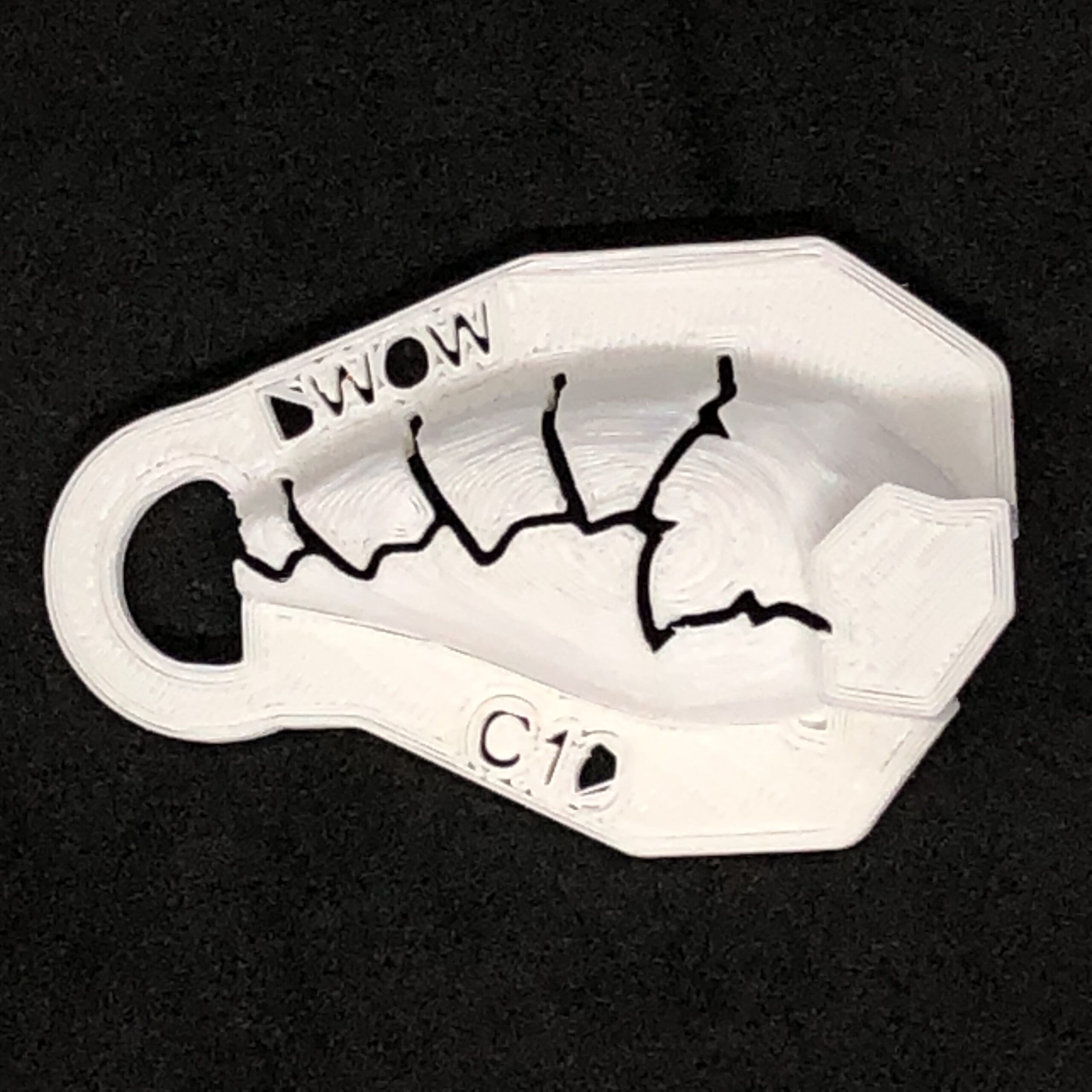 Wart Craw 10 Stencil Lure Stencils> Backwater Outfitting