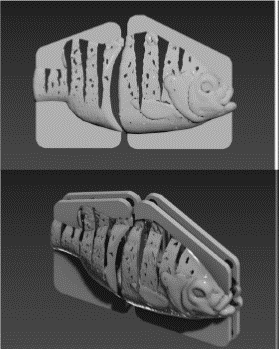 5" Bluegill- Perch Pattern Stencil > Lure Stencils > Backwater Outfitting